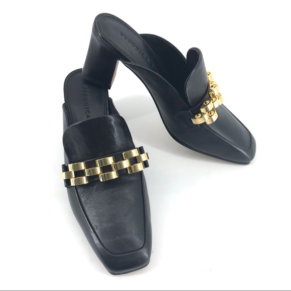 Veronica Beard | Shoes | Veronica Beard Black Bera Chain Mule Loafer ...